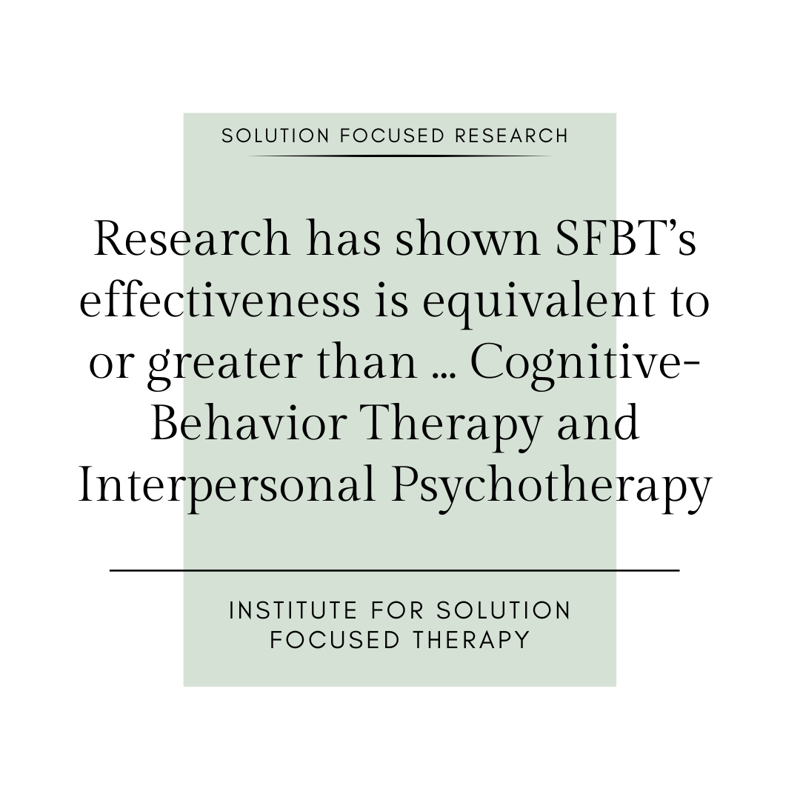 Solution-Focused Therapy - Trillium Counselling